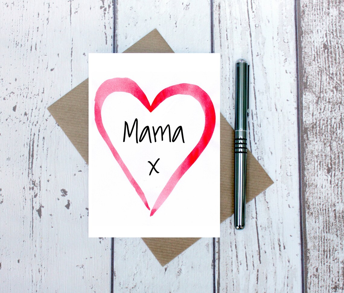 Mama Card Mother's Day Card Birthday Card Mama Card - Etsy UK