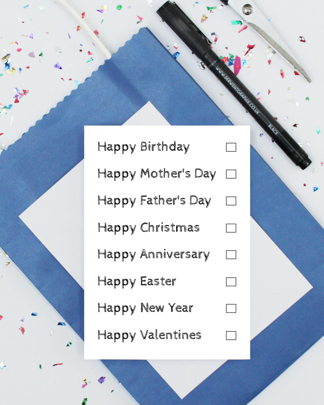 Funny Birthday Card Tick Box Card Joke Greeting Card Man - Etsy UK