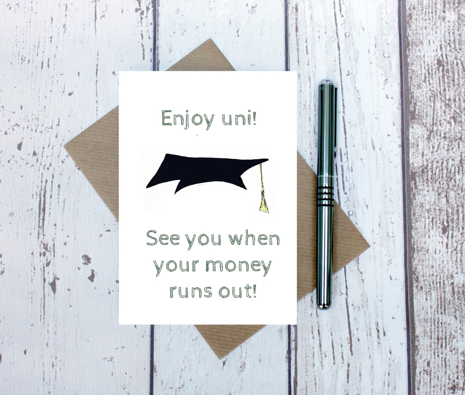Uni Card Freshers Card New Student Card Good Luck Card - Etsy UK