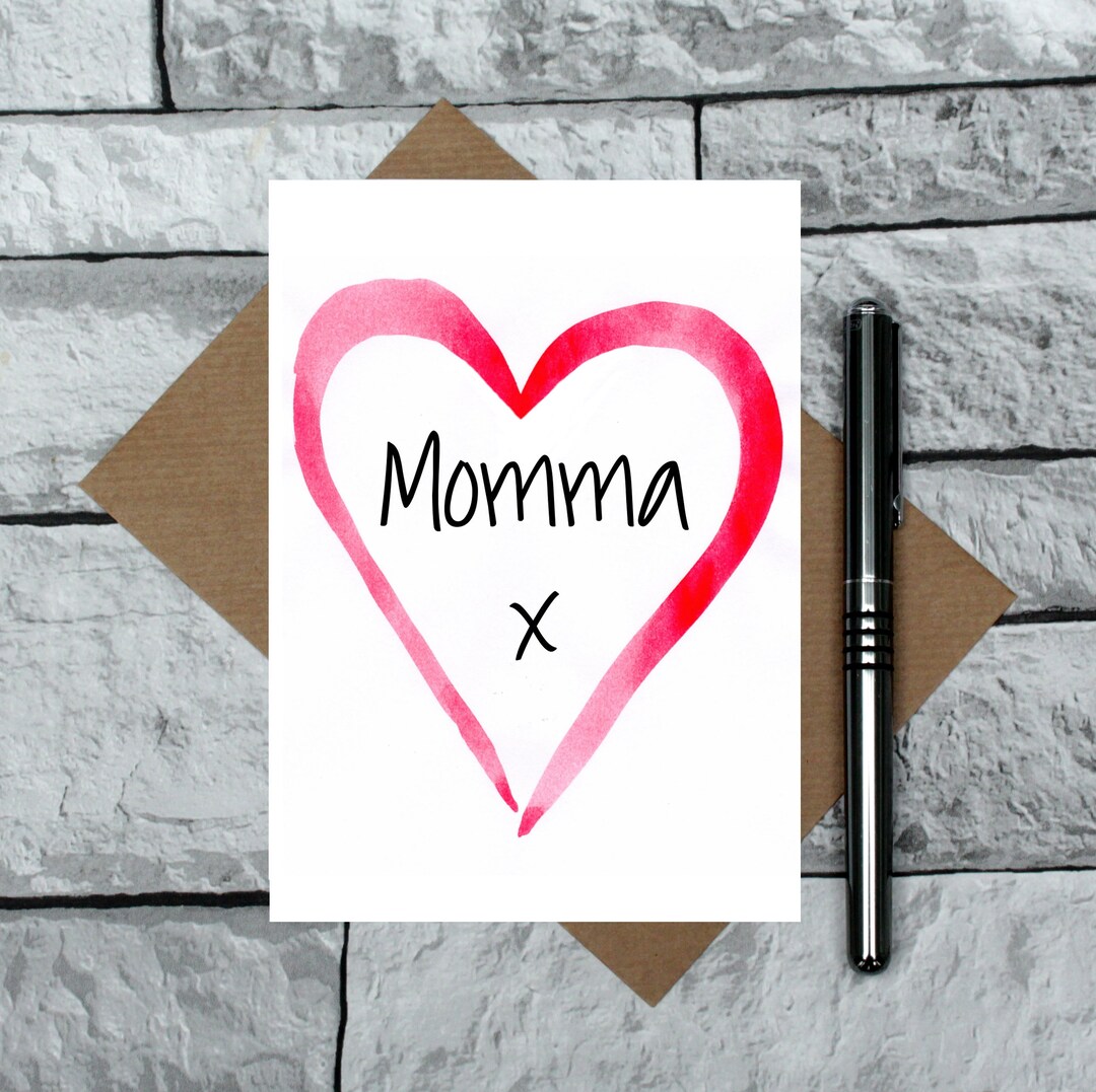 Momma Mother's Day Card Momma Birthday Card Mothers Day Card Momma New ...
