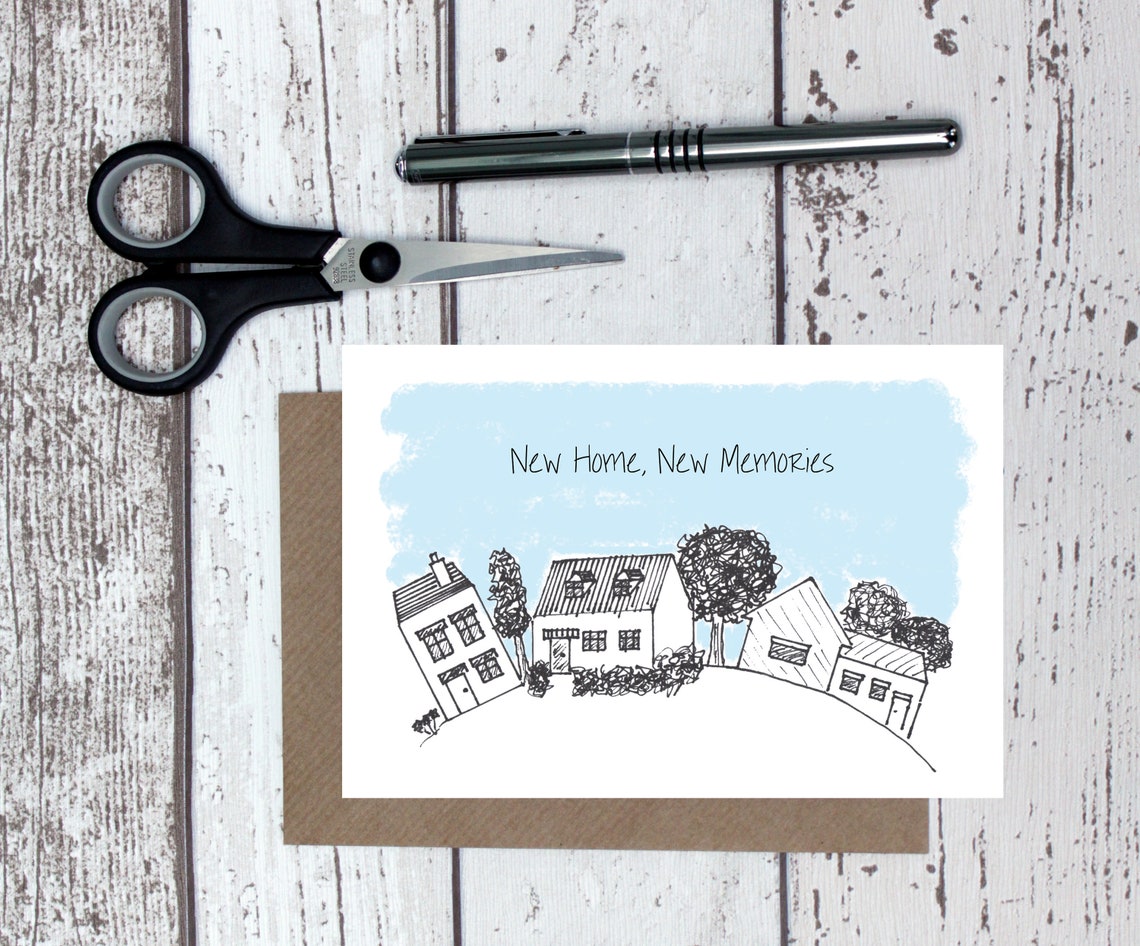 New Home Card Moving House Card Congratulations Card - Etsy UK