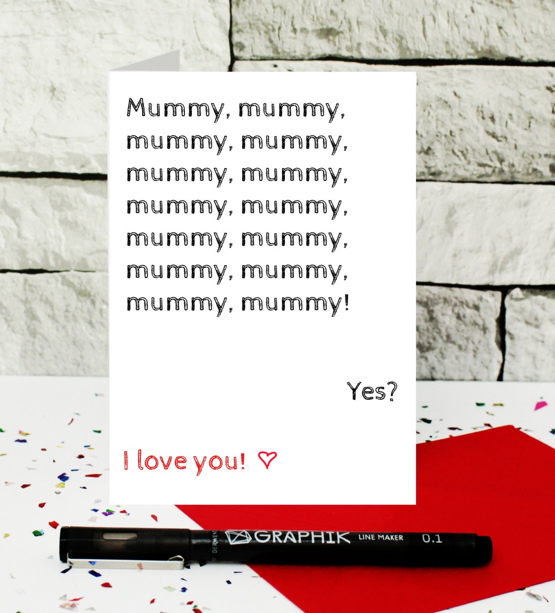 Funny I Love You Card for Mummy Mummy Mother's Day Card | Etsy UK