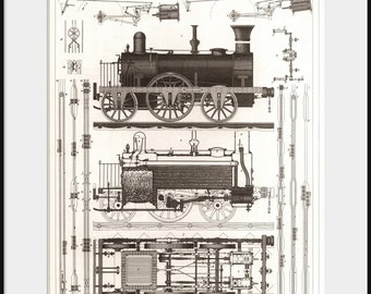 Steam Engine Cutaway - Etsy