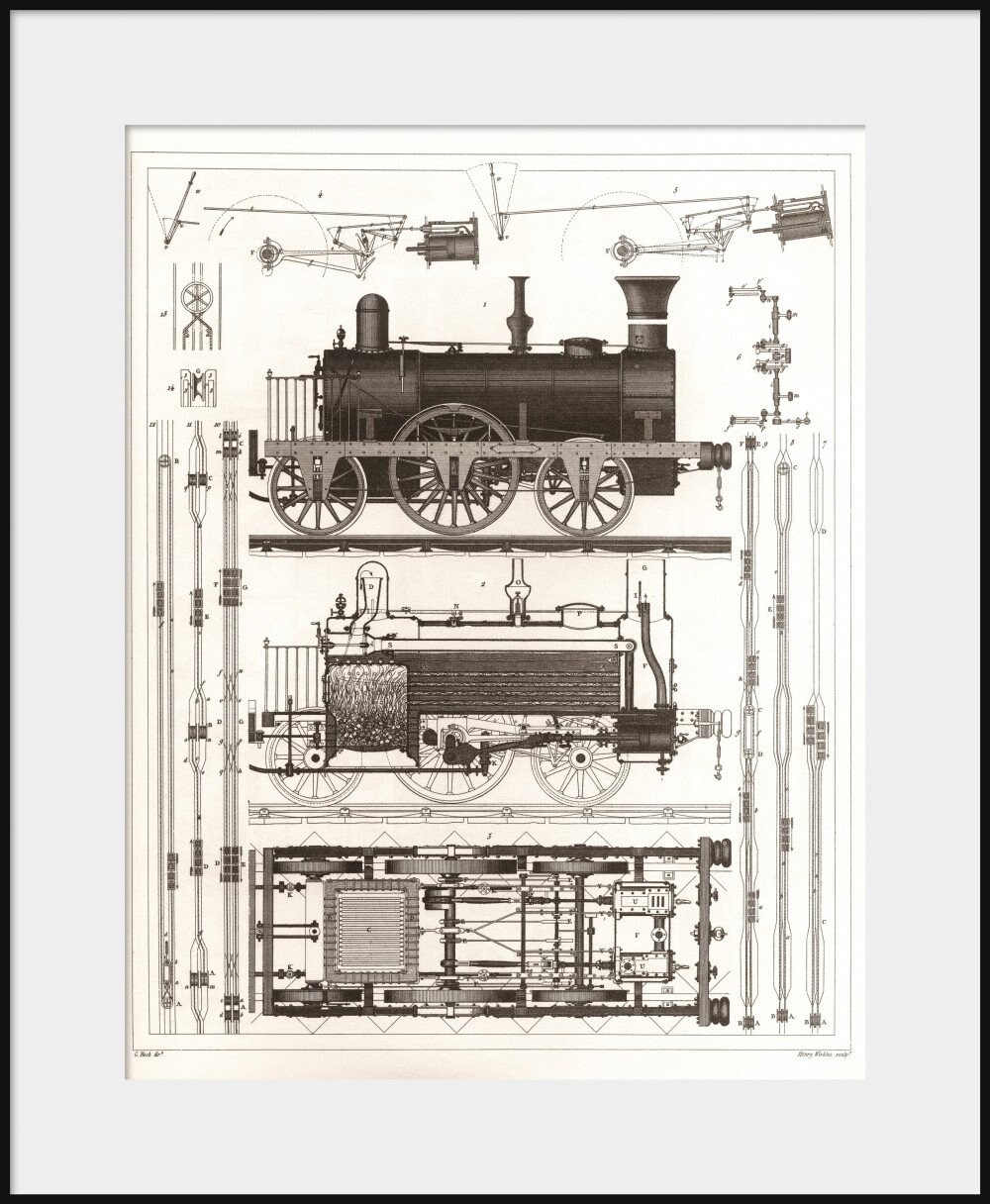 Alco Steam Locomotive Drawings