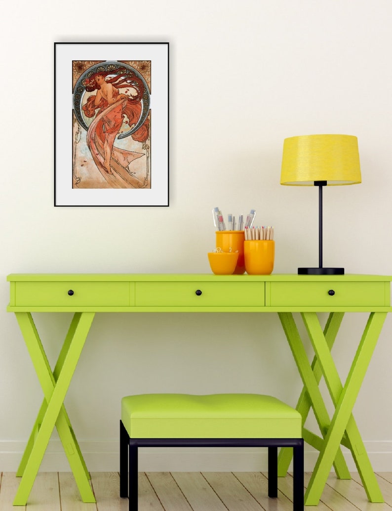 ALPHONSE MUCHA the Dance Art Nouveau Poster NEW Fine Art | Etsy