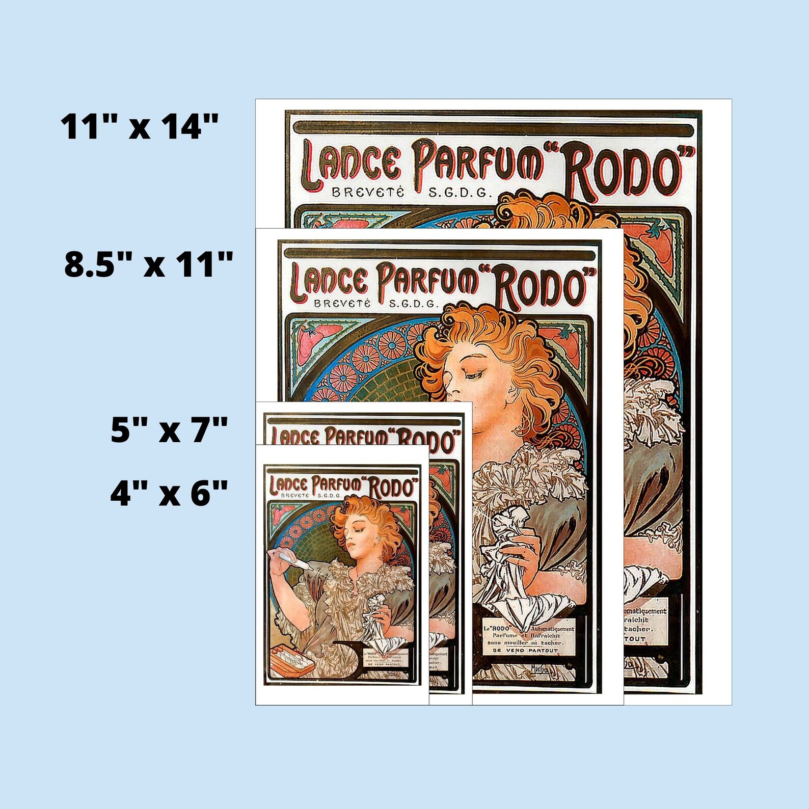 ALPHONSE MUCHA Lance Parfum Rodo Art Nouveau Poster French Perfume ... ALPHONSE MUCHA Lance Parfum Rodo Art Nouveau Poster French Perfume ...