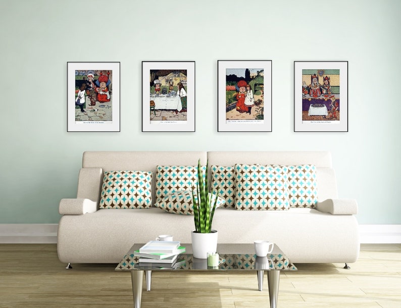 4 ALICE in WONDERLAND Illustrations by Gordon Robinson NEW | Etsy