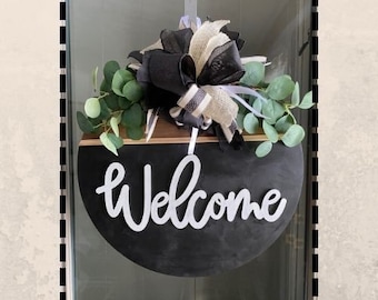 Interchangeable Holiday Welcome Door Hanger, Magnet Door Hanger Welcome ...