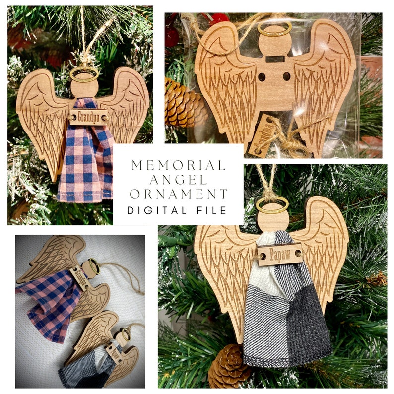 Memorial Angel Svg Pdf Ai Dxf Digital Download File for Laser - Etsy