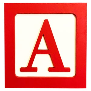 Custom Large Toy 3D Wooden Block Letter Wall Decor *DIY Assembly Kit ...