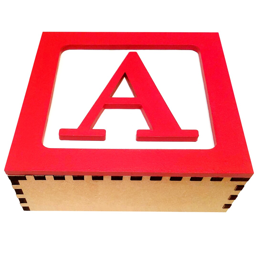 Custom Large Toy 3D Wooden Block Letter Wall Decor *DIY Assembly Kit ...