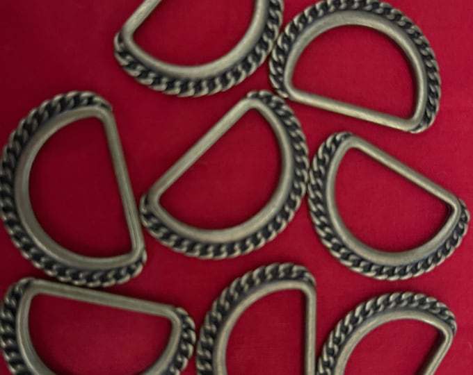 Decorative Metal D Rings Antique Brass 1 Inch (25mm) - Etsy