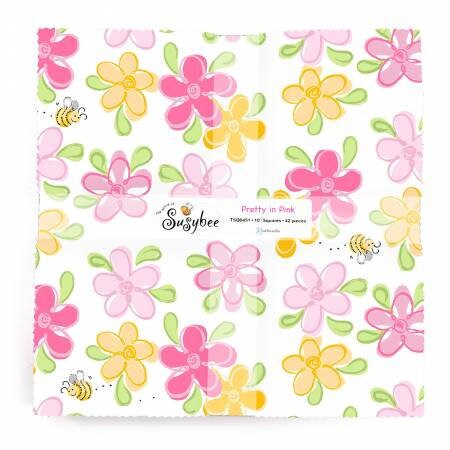 World of Susybee Pretty in Pink 10in Squares, 42 Pieces TSQ0451 - Etsy