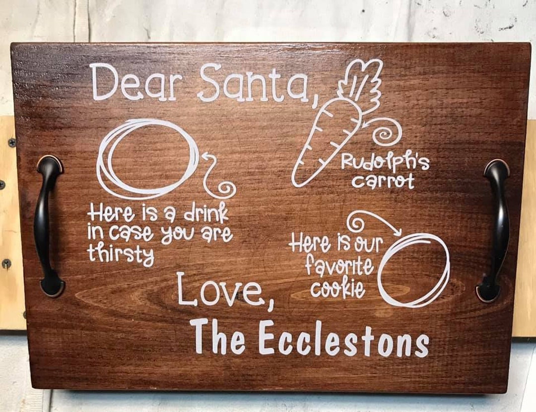 Santa Snack Tray - Etsy