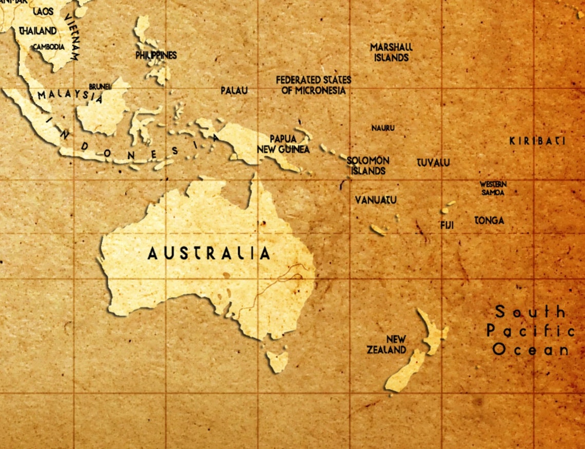 Digital Modern-vintage Map Printable Download. Vintage Style - Etsy