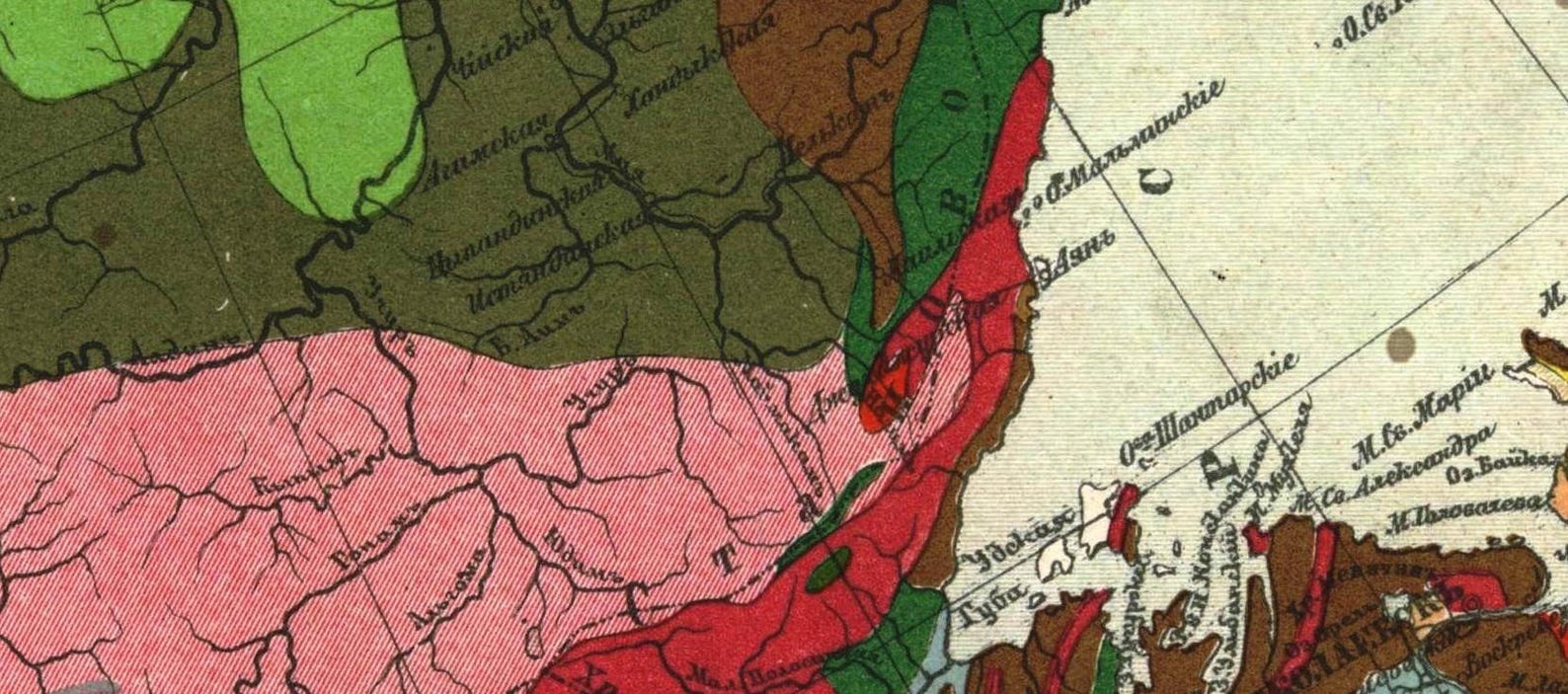 Vintage Colorful Geological Map of Russia 1922 Poster - Etsy