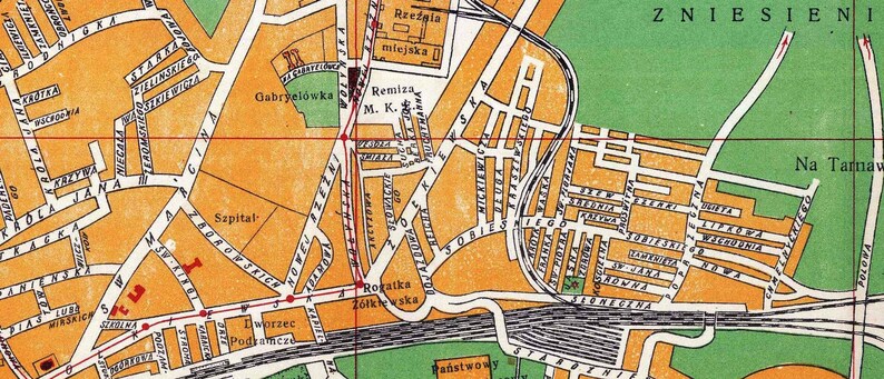 Lviv Ukraine Vintage City Map Poster, 1930 (24x36) - Etsy