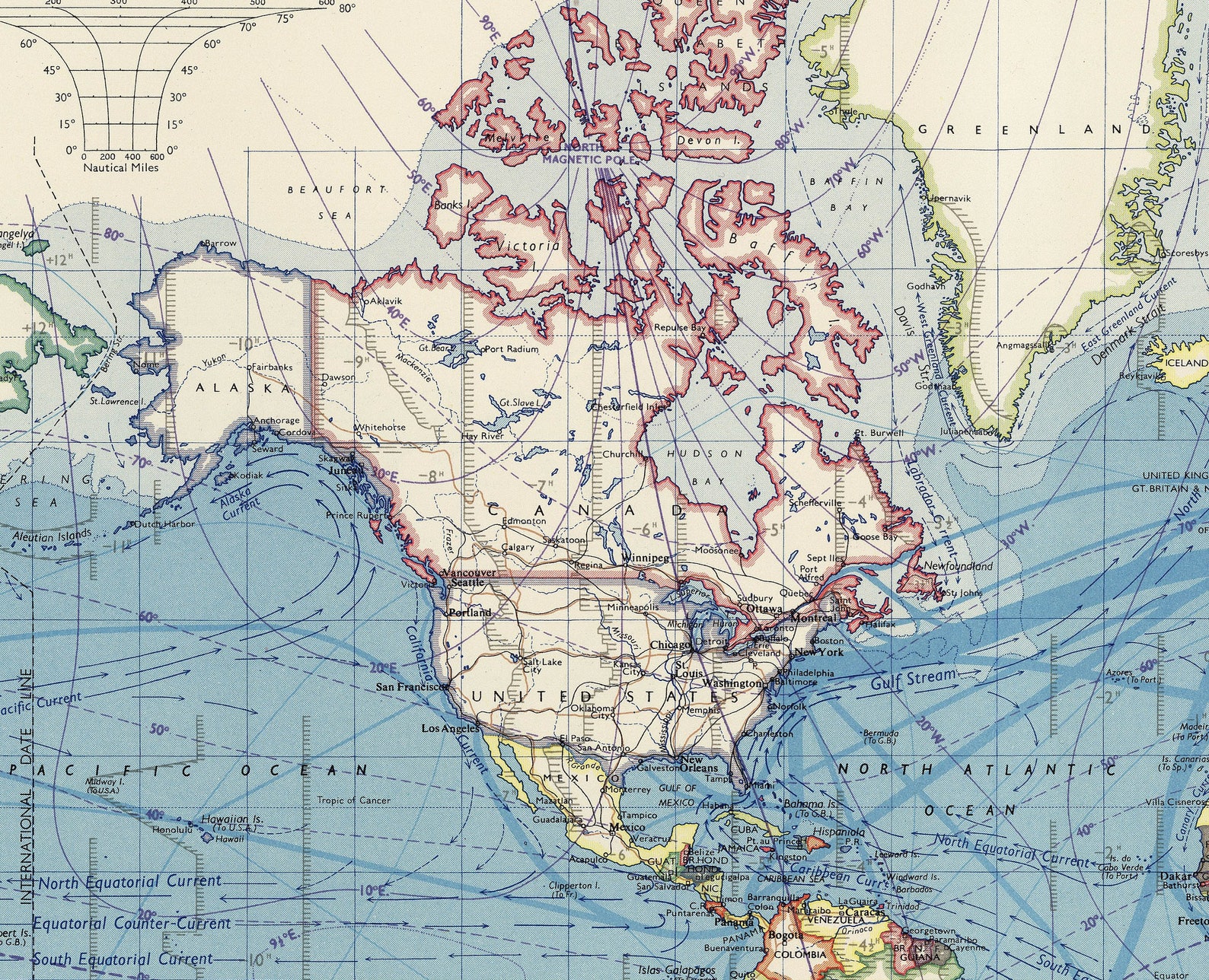 Digital America Centric World Map Printable Download. Vintage World Map ...
