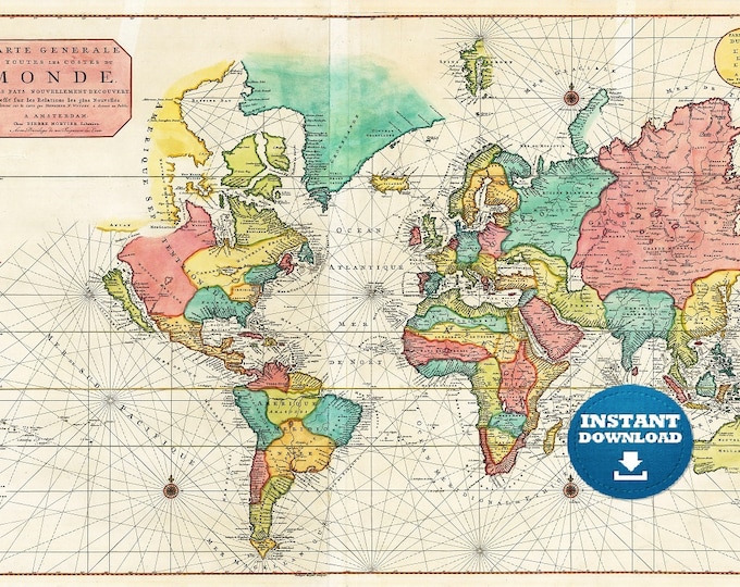 Vintage Russia Map on Paper Russia Ethnographic Poster - Etsy