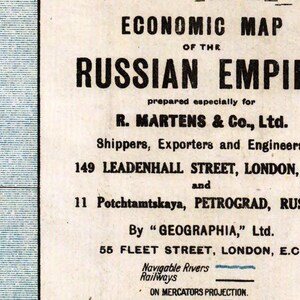Vintage Yellow Russia Map Poster, 19th Century Eastern Europe - Etsy
