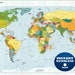 Modern Political World Map: High Resolution Printable (digital Download ...