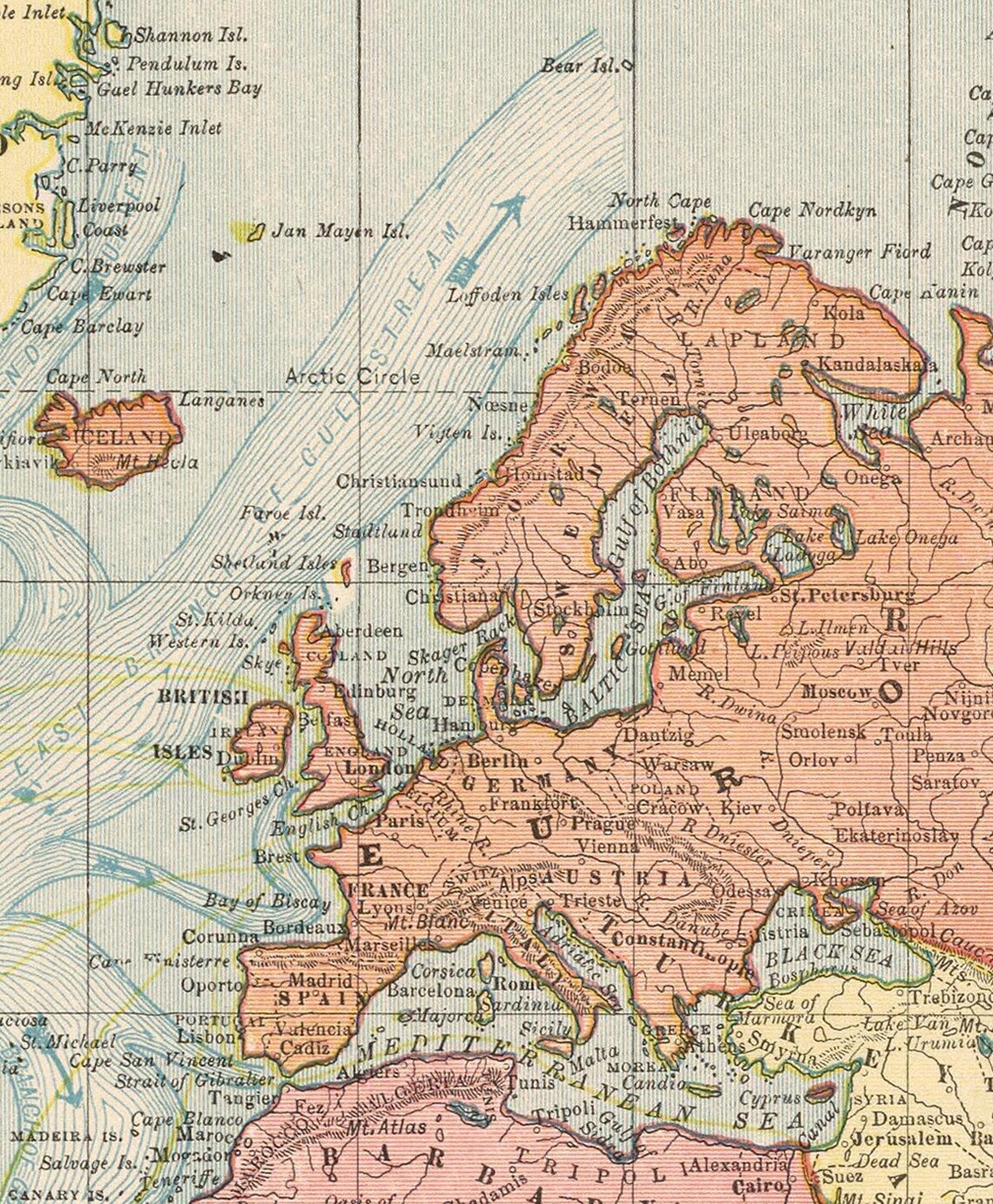 Digital Vintage World Map Printable Download. Large World Map. | Etsy