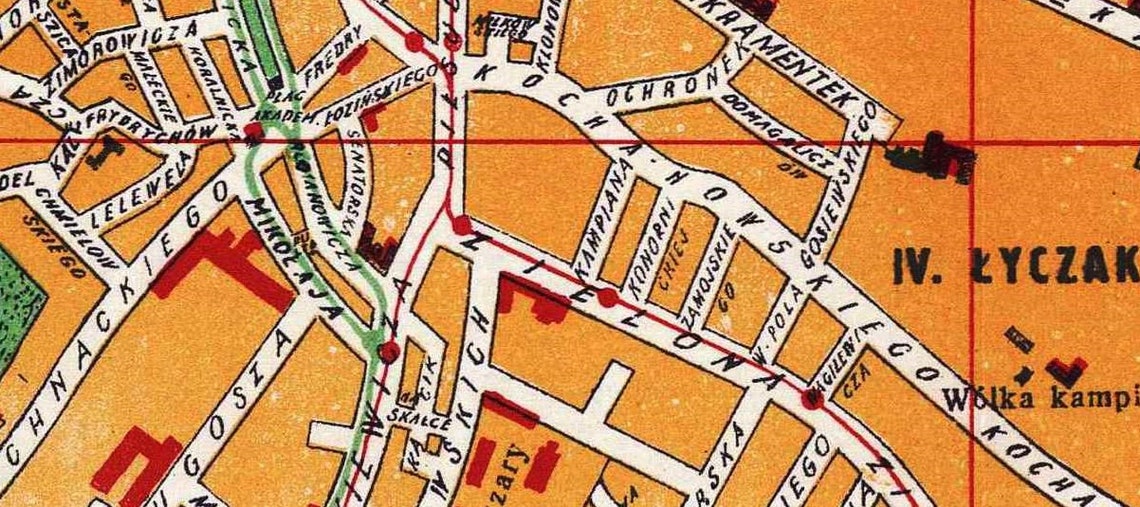 Lwów/ Lviv/ Lemberg City Map Poster on Paper. Historical City Map ...