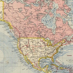 Digital Pastel Colors World Map, Printable Download, Vintage World Map ...