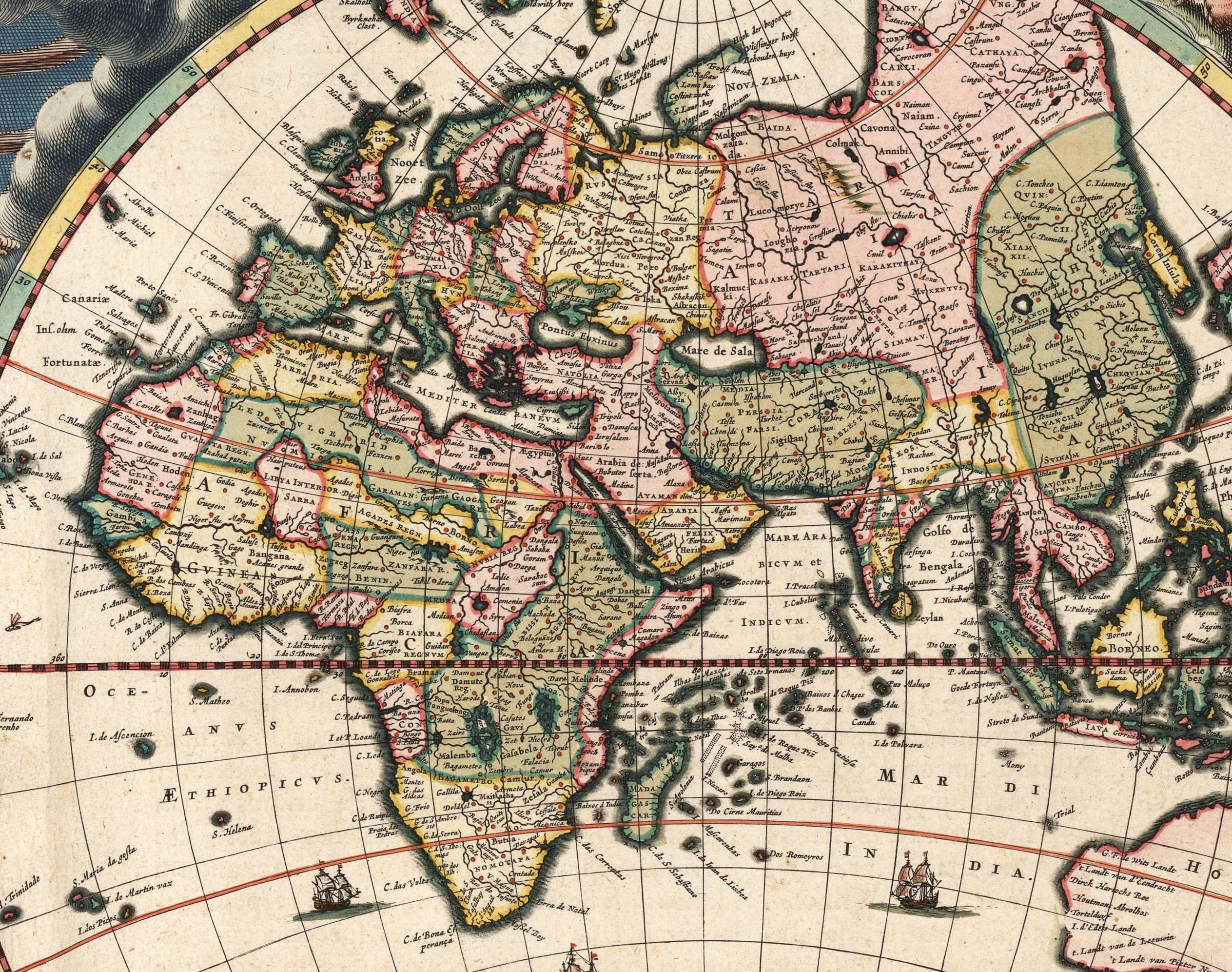 Digital Vintage World Map Printable Download. Vintage World Map. World ...