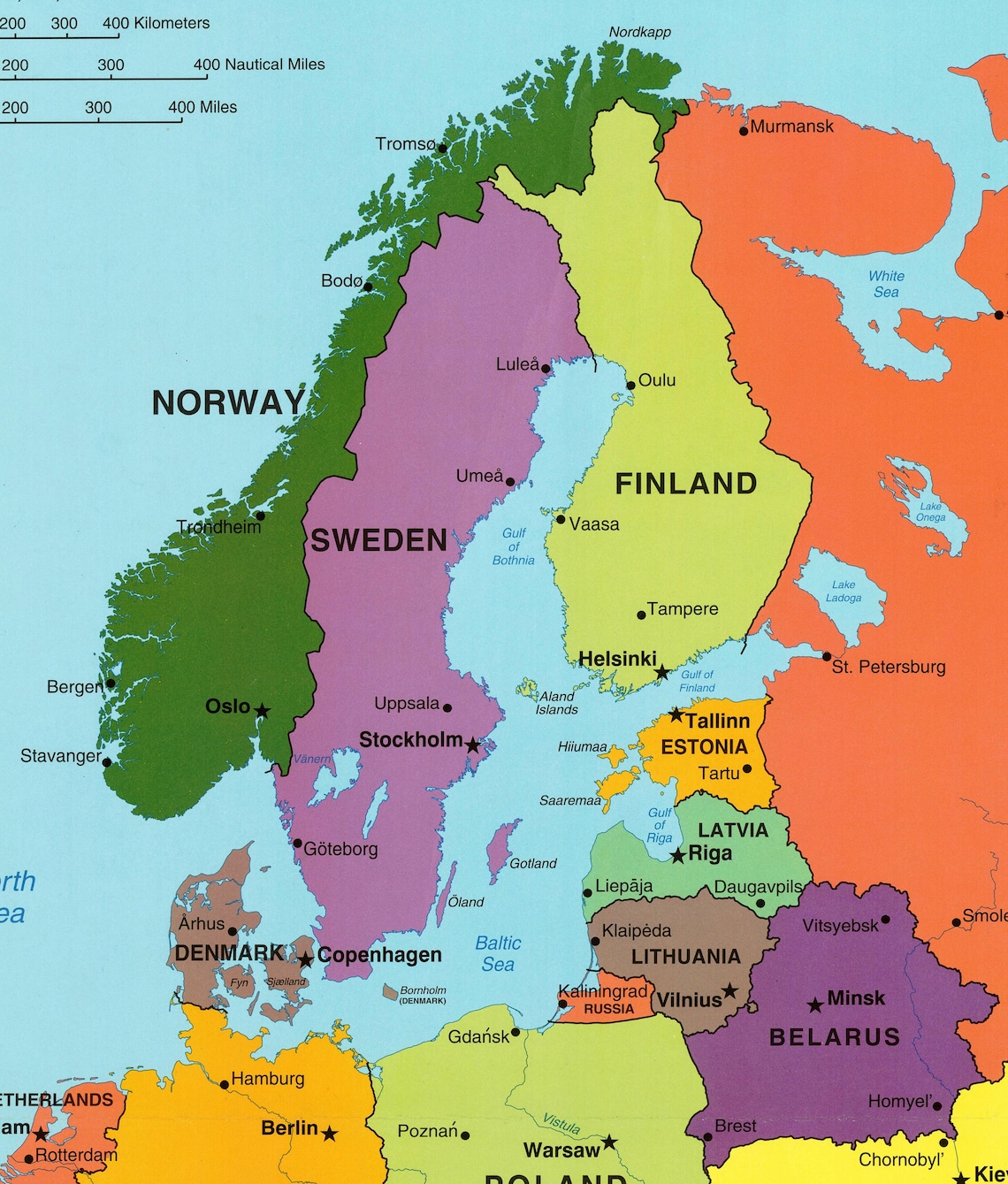 Digital Political Colorful Map of Europe Ready to Print Map - Etsy Canada