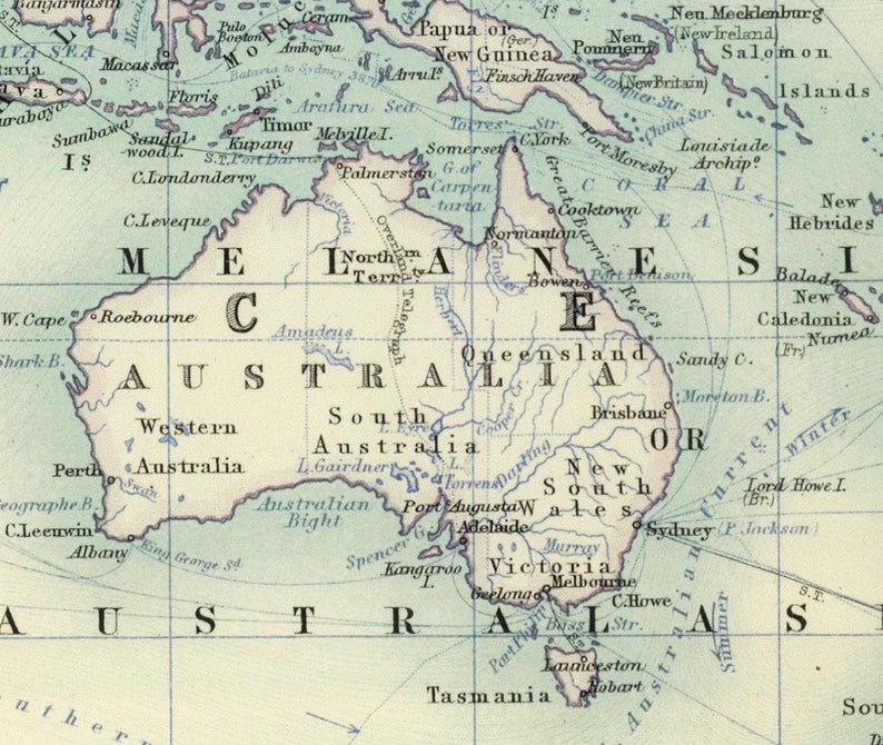 Asia-japan-centric Digital Printable Antique World Map - Etsy UK