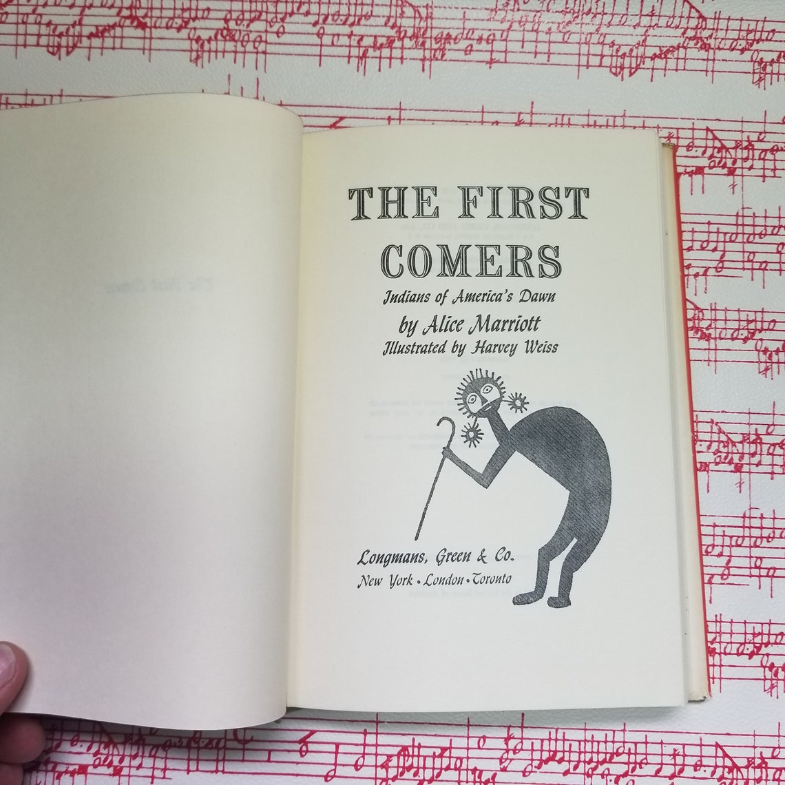 1960 HCDJ the First Comers: Indians of America's Dawn Alice Marriott ...