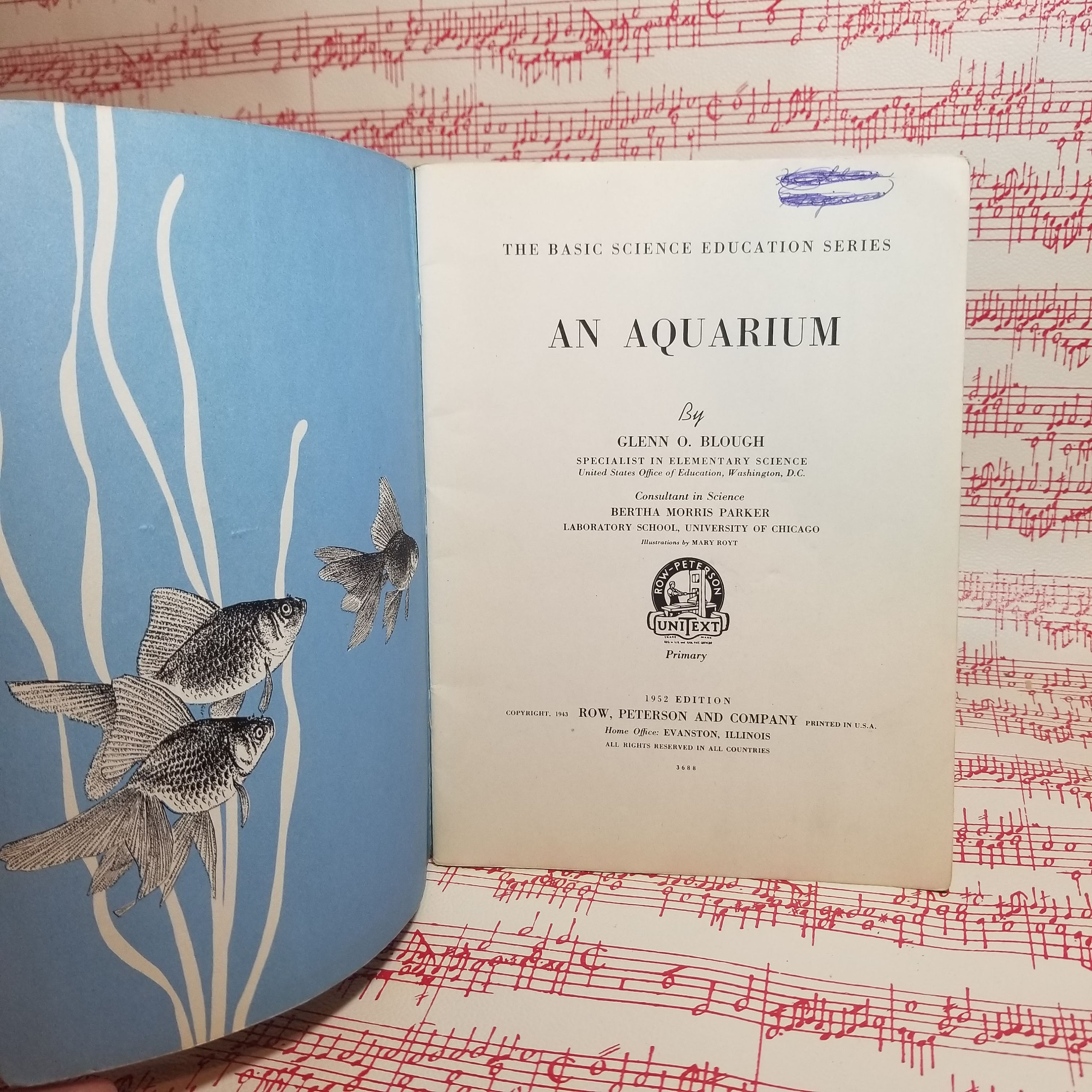 1952 SC An Aquarium The Basic Science Series Glenn O. Brough Beth ...