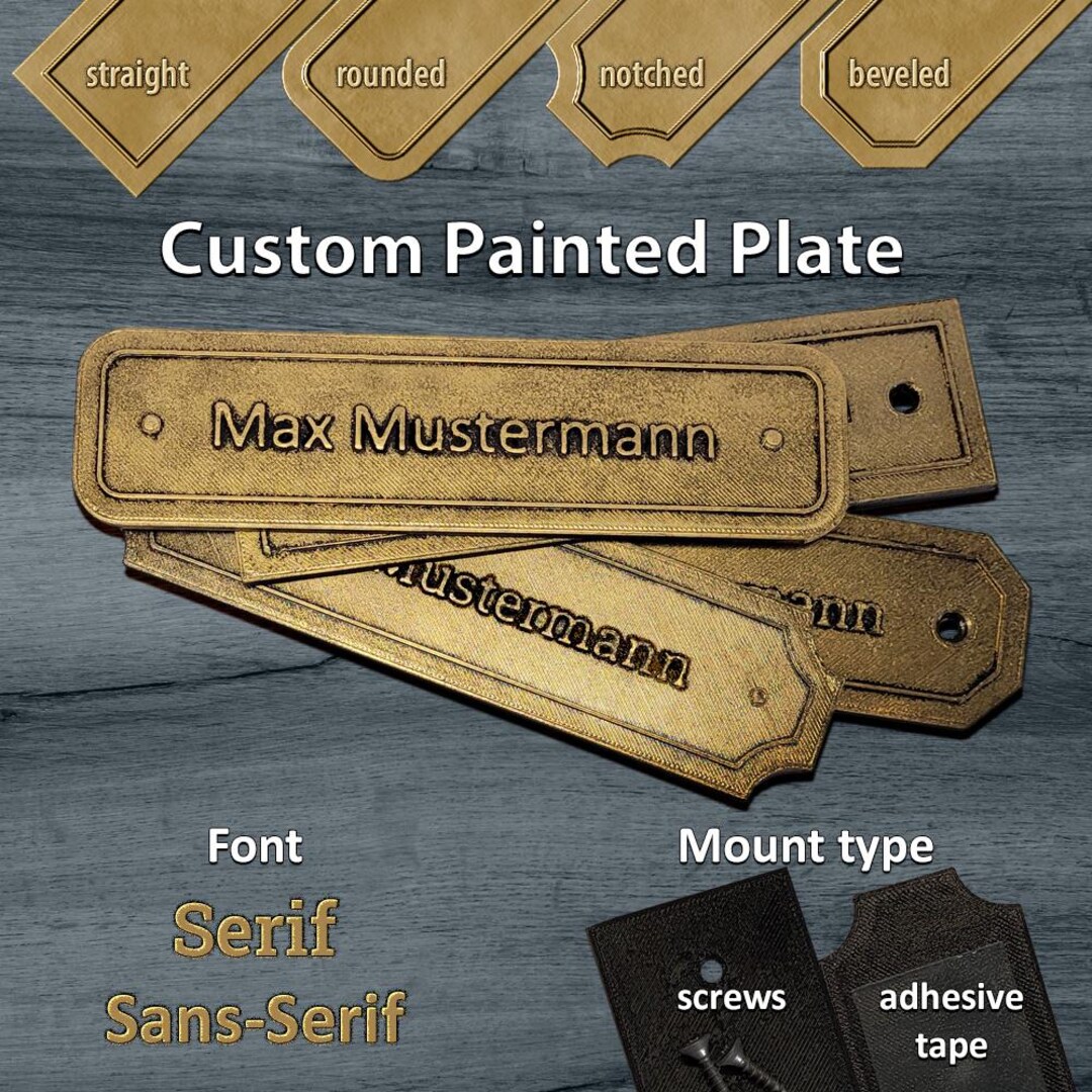 Custom Painted Door Nameplate – Personalize Your Own! - Etsy