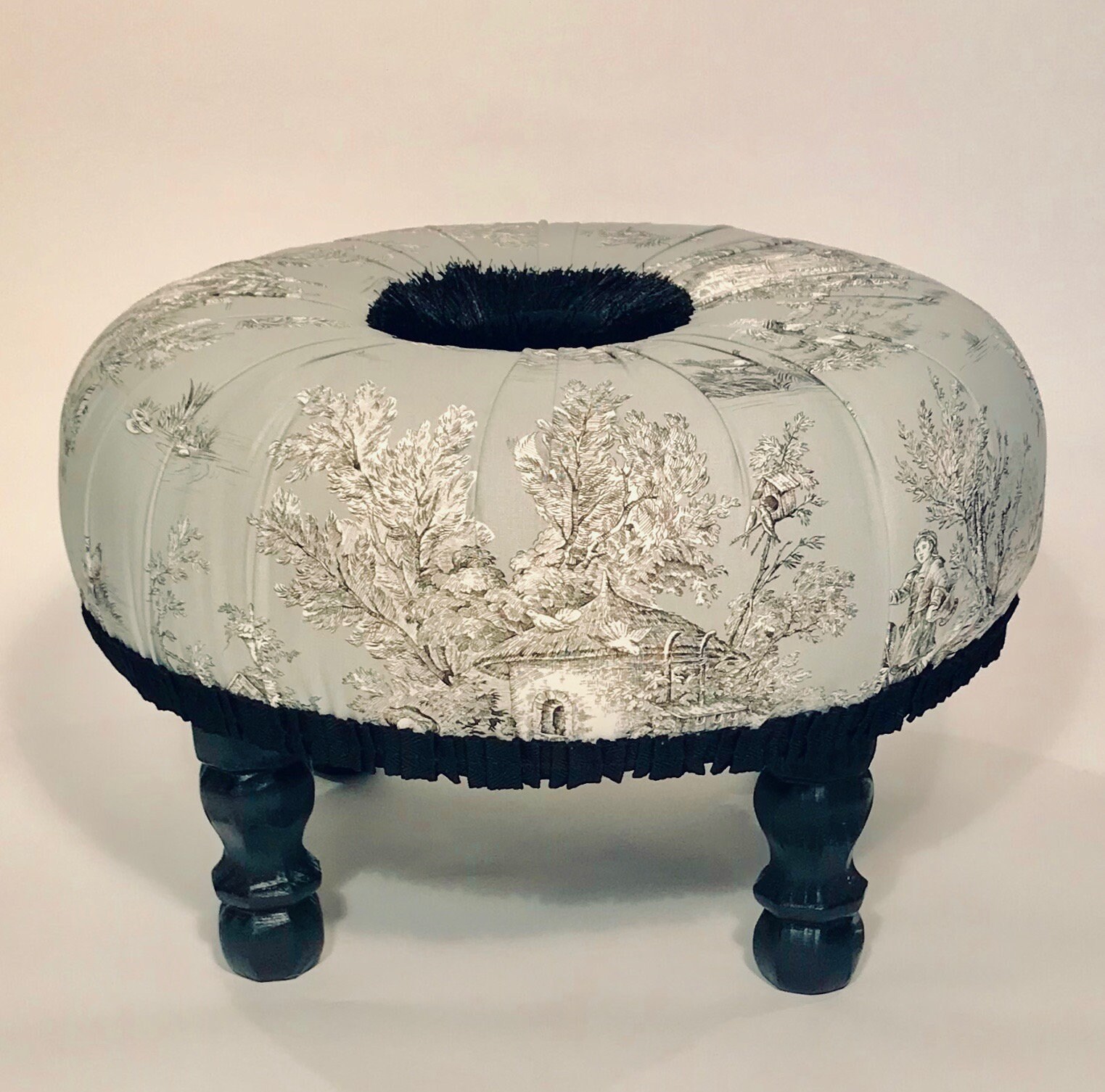 Toile Pouf - Etsy