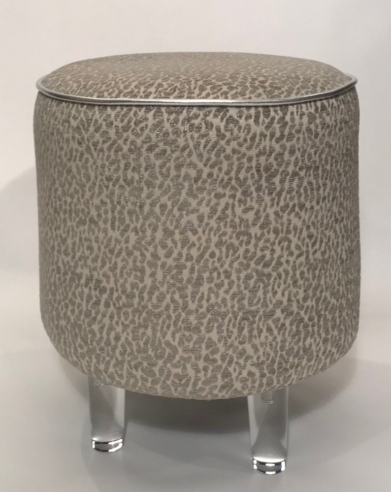 Contemporary Leopard Ottoman - Etsy