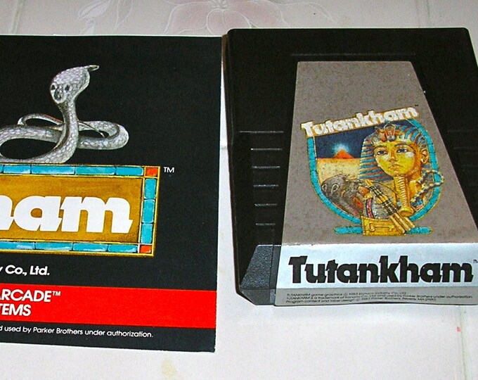 Vintage, 80s, Atari 2600, Tutankham Game Cartridge, Plus Instruction ...
