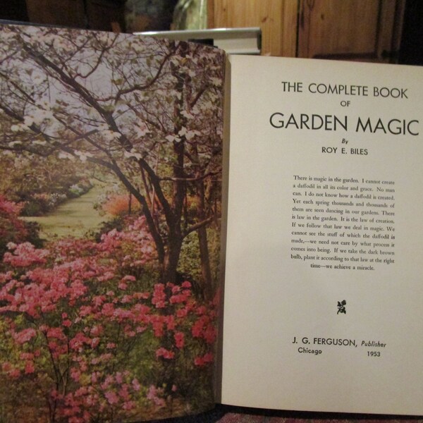 Vintage Garden Book - Etsy