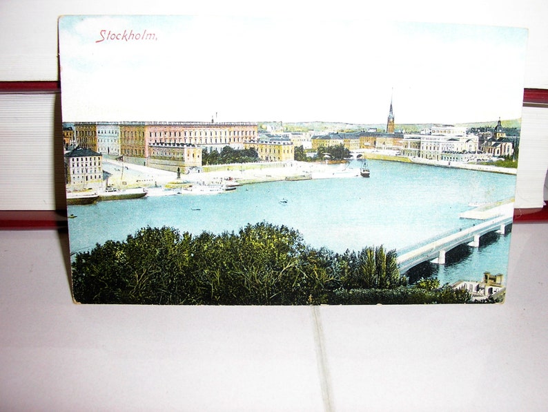 Antique 1900s, Color Photo Postcard, Stockholm, Sweden, Unused - Etsy