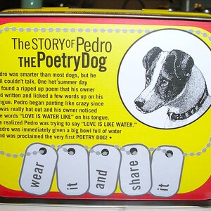 Sale Vintage, OOP, Poetry Dog Tags, Poetry Necklace, NIB, Complete ...