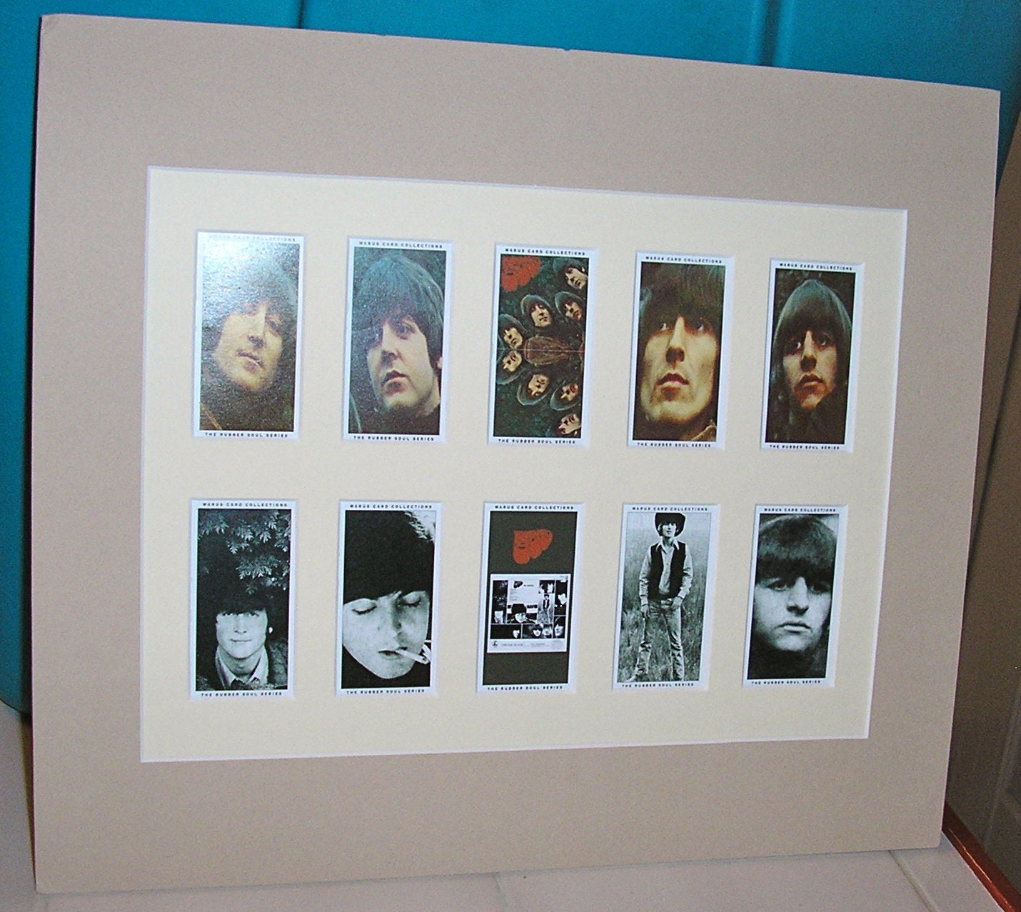 Vintage 90s, Beatle Cards for Framing, Warus Cards From UK, Matted and ...