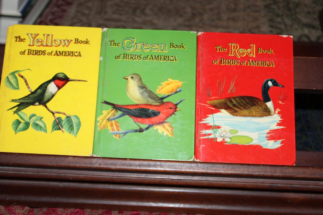 Vintage, 1954, Set of Three Birds of America Books, Small Illustrated ...