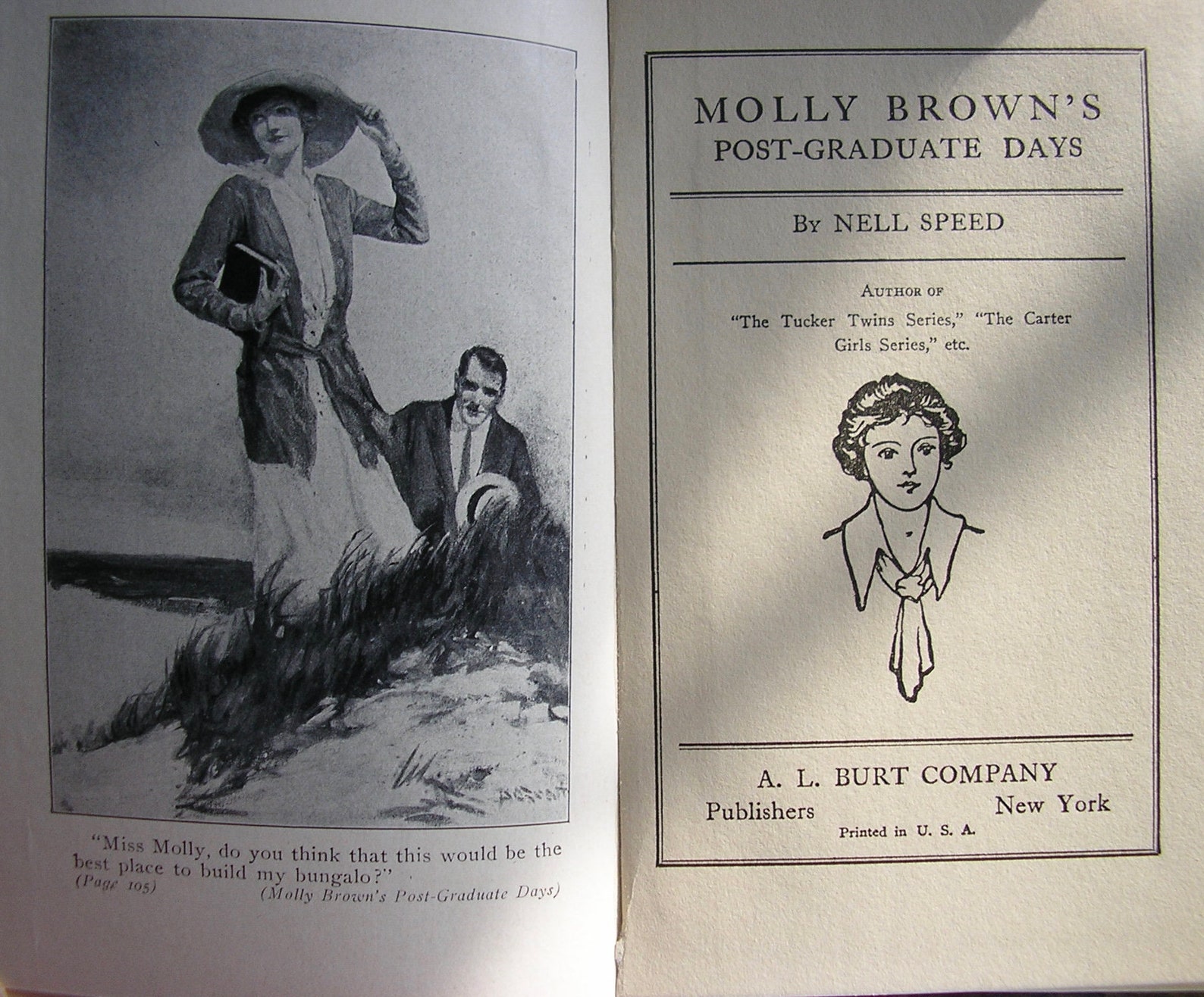 Antique, Molly Brown's Post-graduate Days, A.L. Burt, Reprint, Probably ...
