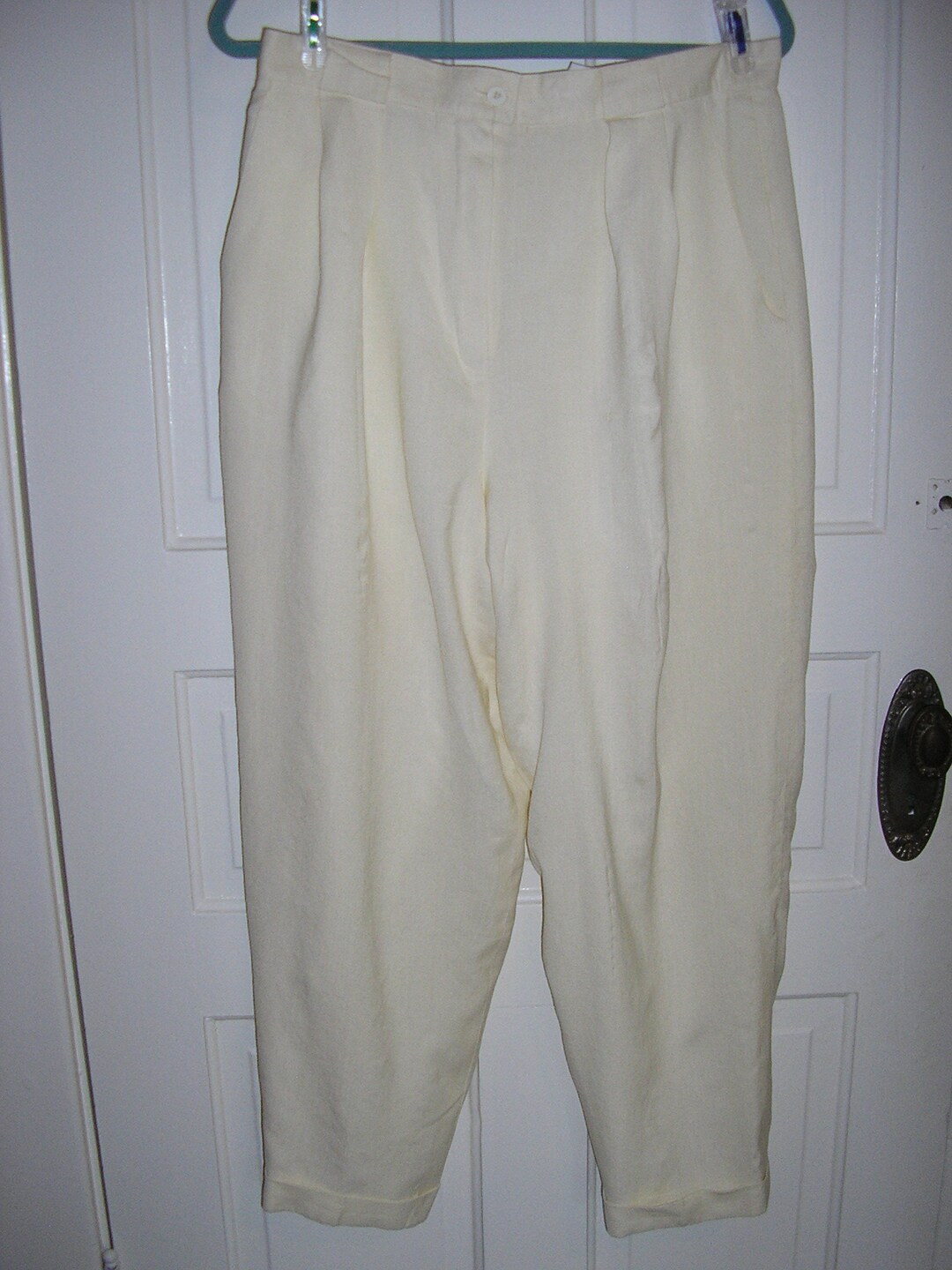 Vintage 90s, Jones New York, Linen Rayon Blend Pants, High Waist ...