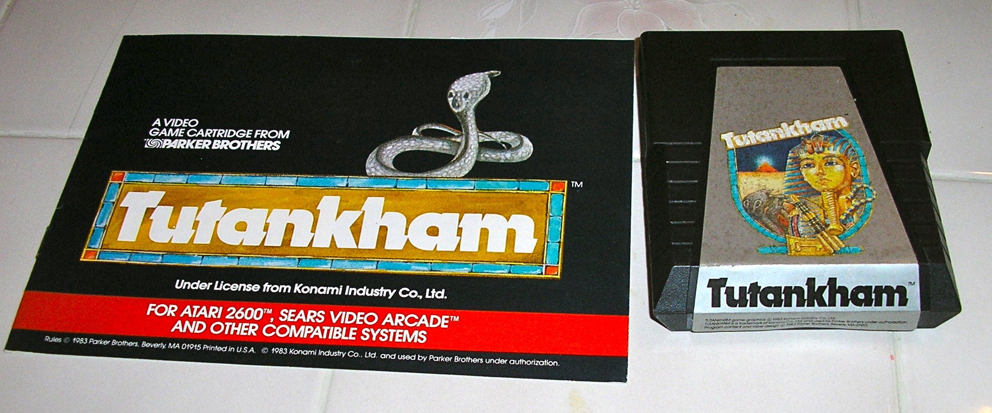 Vintage 80s Atari 2600 Tutankham Game Cartridge Plus - Etsy