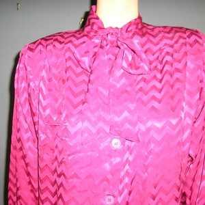 Vintage 90s, Pink, Silk, Chevron, Shift, Dress, by Frances Henaghan ...