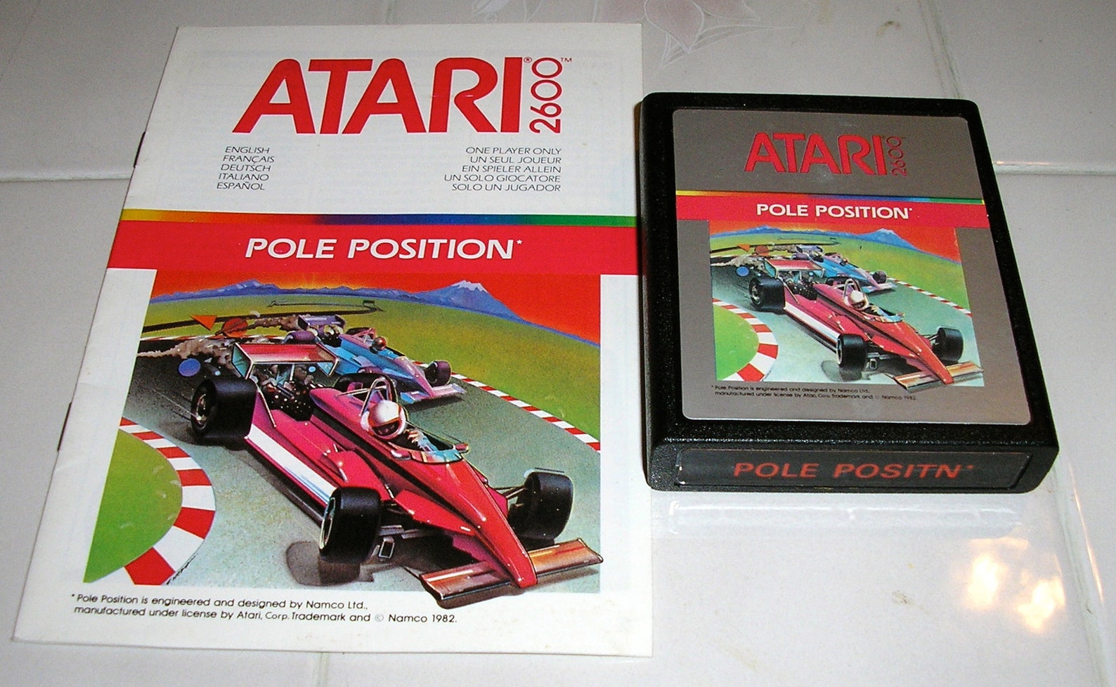 Vintage 80s Atari 2600 Pole Position Game Cartridge and - Etsy