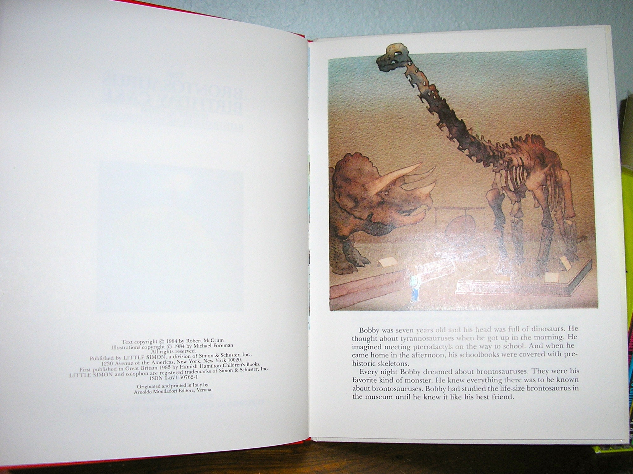 Vintage 1984, First Edition, the Brontosaurus Birthday Cake, Robert ...