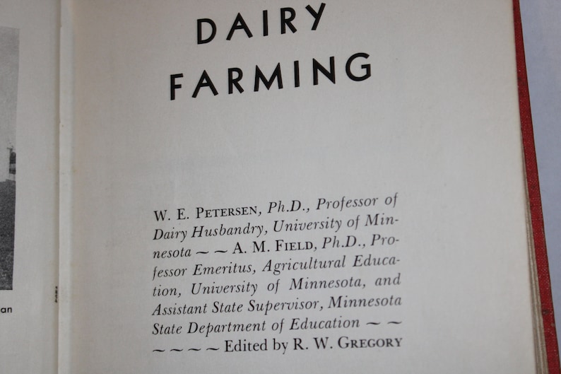 Vintage 50s, Dairy Farming, 1953, Dairy Husbandry, Farming Book ...