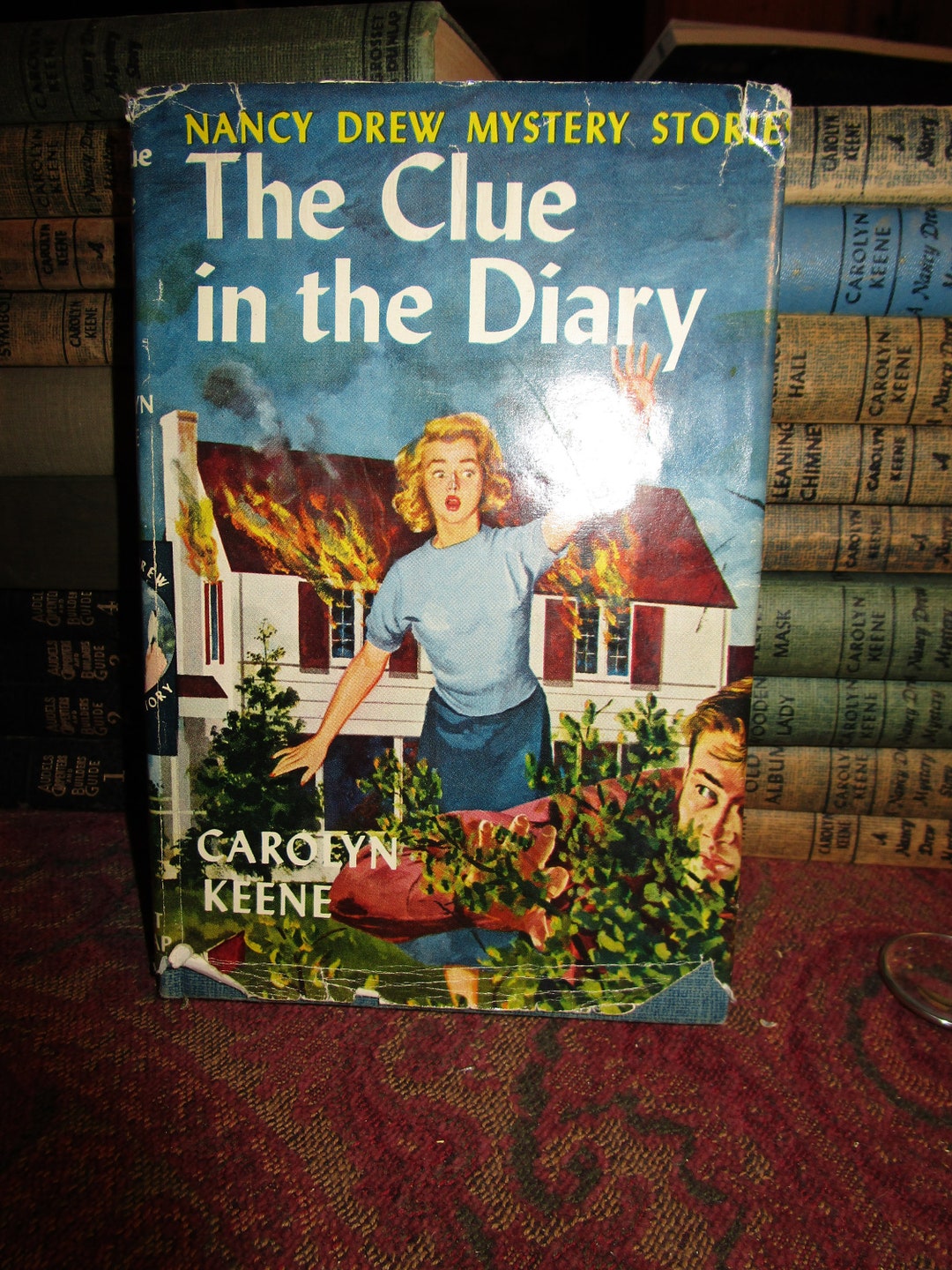 Vintage, 50s, Nancy Drew, Clue in the Diary, Blue Tweed, Digger ...